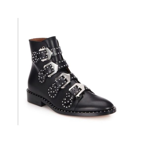 Givenchy | Shoes | Givenchy Womens Black Studded Prue Almond Toe Block ...